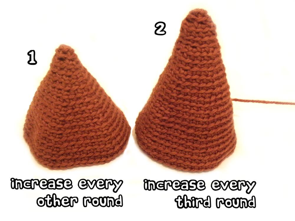 Creating cone shapes in amigurumi - Shiny Happy World