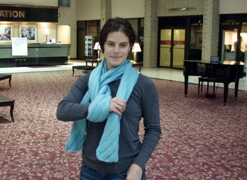 Lessons on how to wear a long scarf - Shiny Happy World