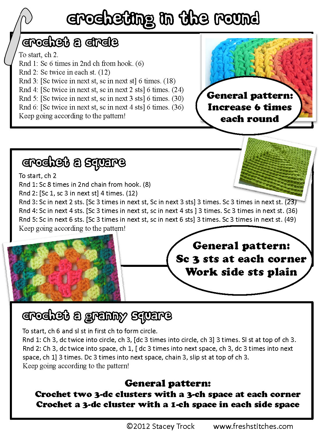 Crocheting in Rounds: free download - Shiny Happy World