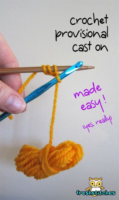 Crochet Provisional Cast On Tutorial - Shiny Happy World