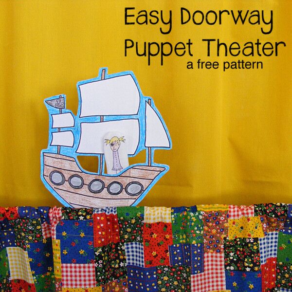 Free Puppet Theater Pattern! - Shiny Happy World