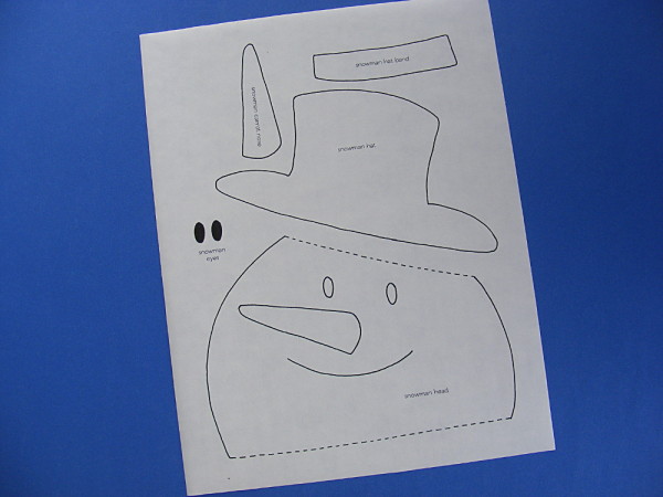 Free Snowman Appliqué Pattern - Shiny Happy World