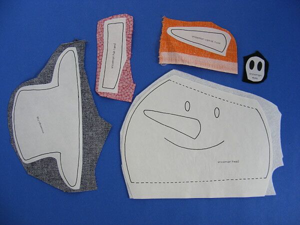 Free Snowman Appliqué Pattern - Shiny Happy World