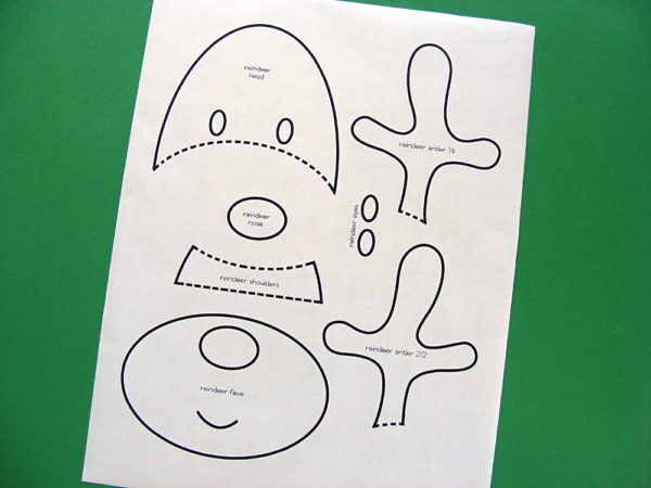 Rudolph the Red-Nosed Reindeer – a free applique pattern - Shiny Happy ...