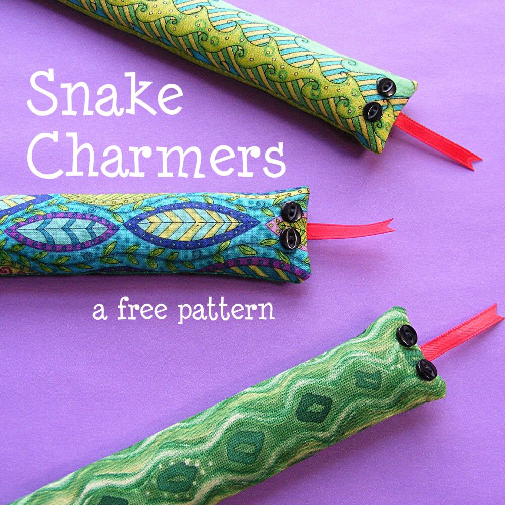 Toy Snakes – free beginner sewing pattern - Shiny Happy World