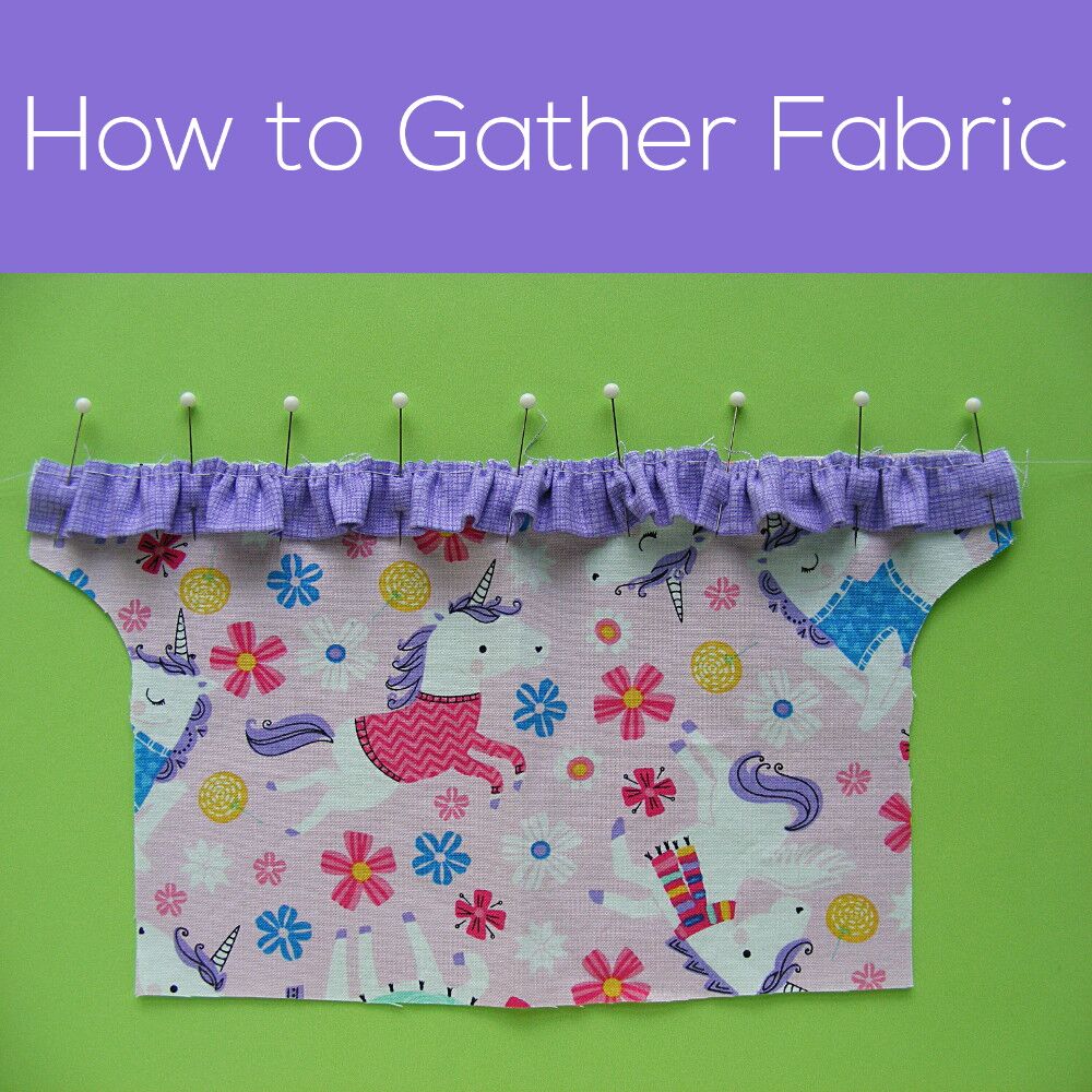 How to Gather Fabric – video - Shiny Happy World