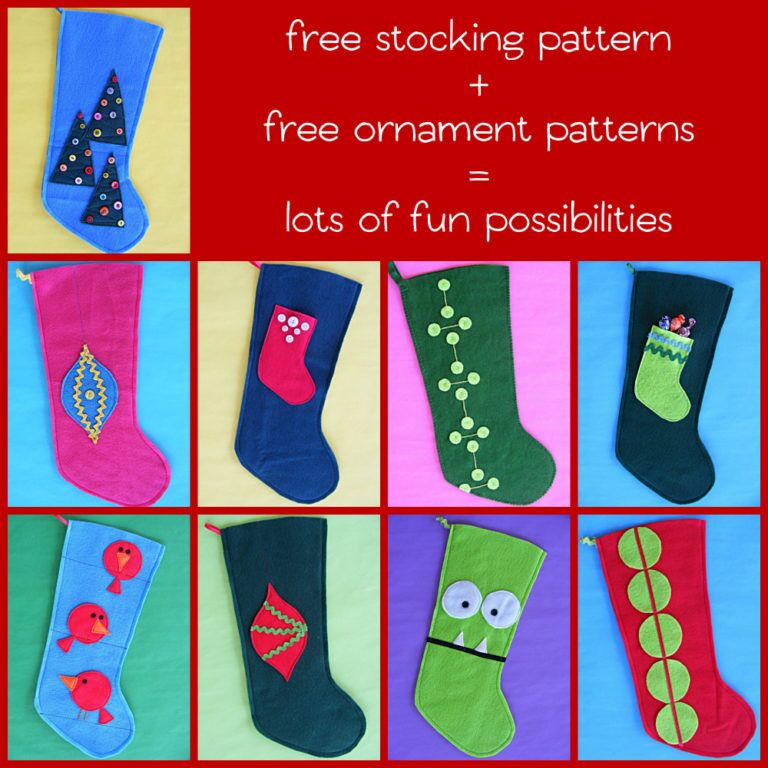 Free Stocking Pattern + Free Ornament Pattern = Fun Handmade Goodness ...