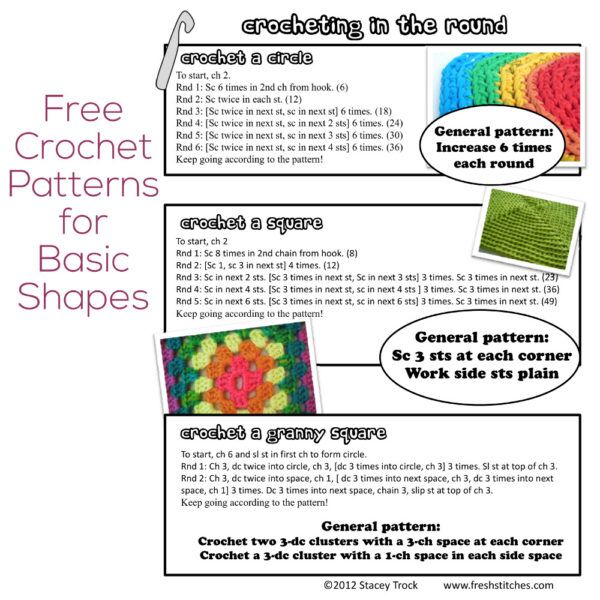 Crocheting in Rounds: free download - Shiny Happy World