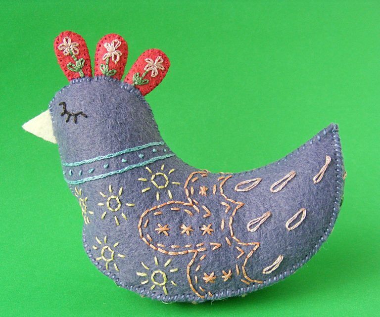 Daisy – a Free Felt Bird Pattern - Shiny Happy World