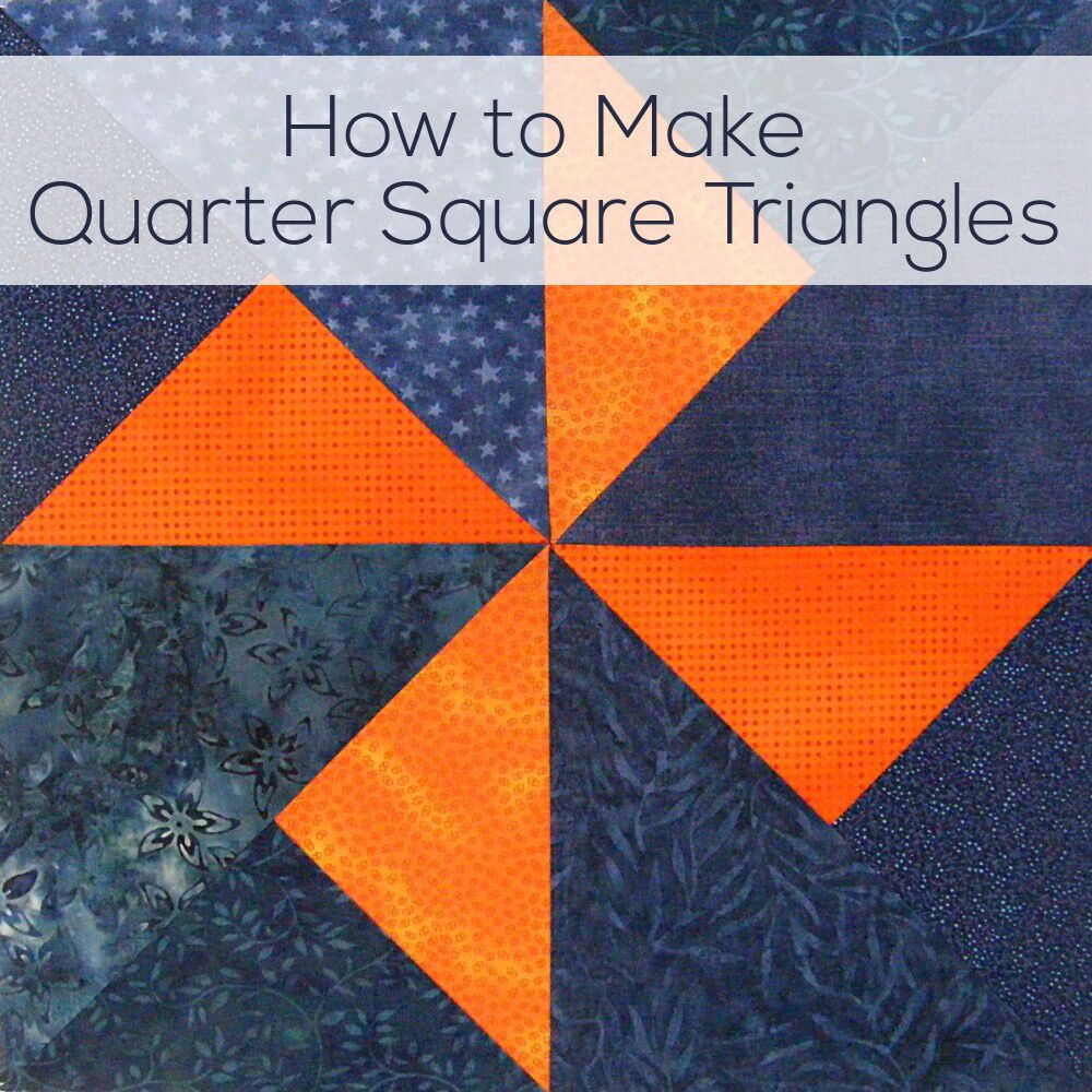How to Make Quarter Square Triangles – video and cheat sheet - Shiny ...