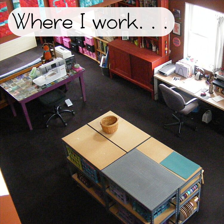 A Peek Inside My (Tidy!) Studio - Shiny Happy World