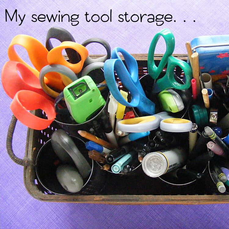 My Sewing Tool Basket - Shiny Happy World