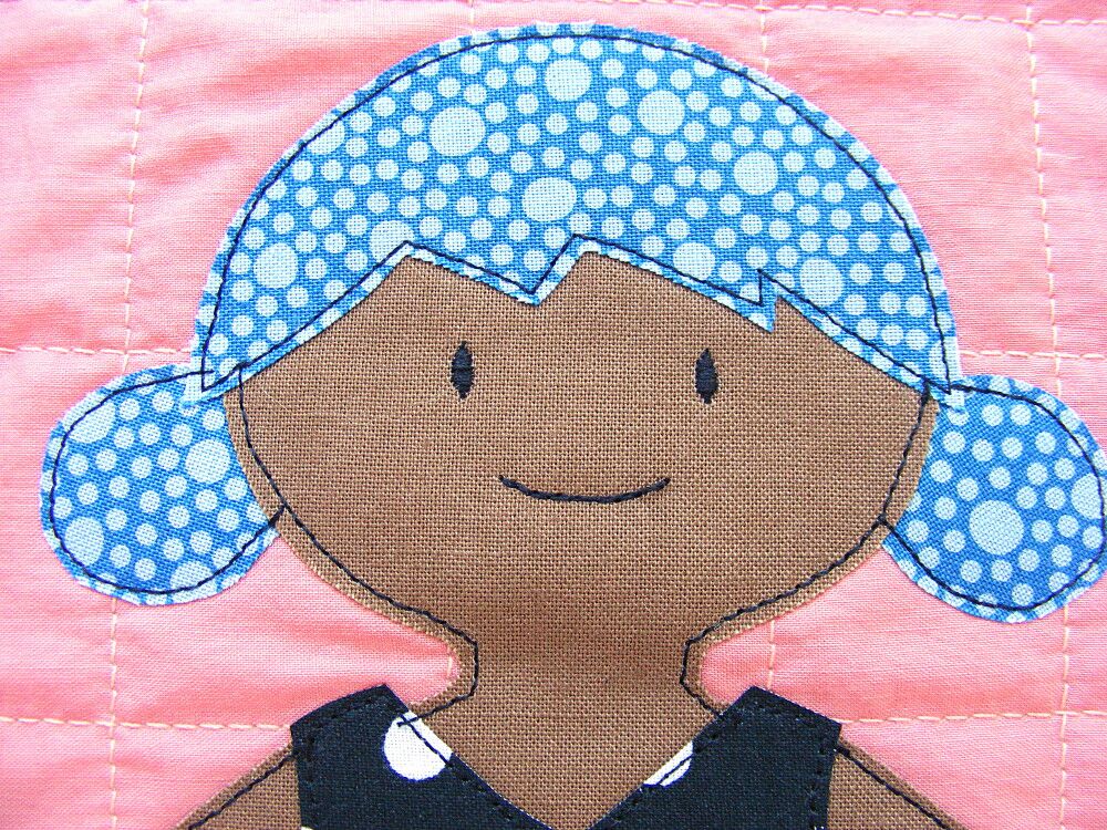 How to Machine Stitch Eyes - Shiny Happy World