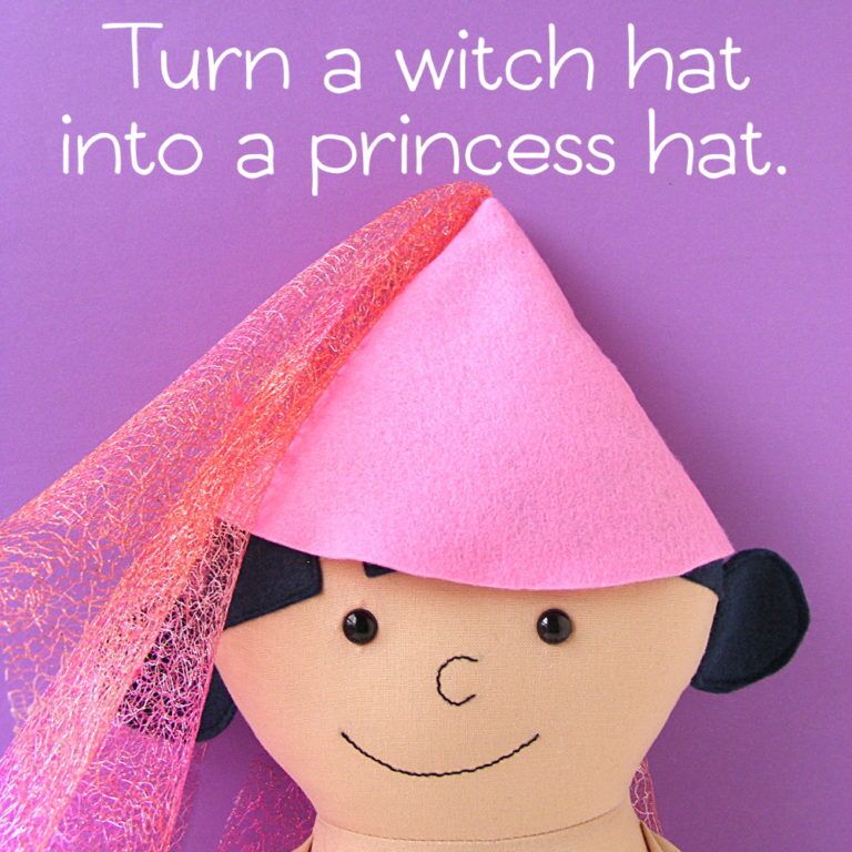 Turn a Witch Hat into a Princess Hat – Easy Peasy - Shiny Happy World