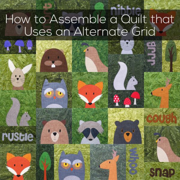 How to Make a Quilt with an Alternate Grid - Shiny Happy World