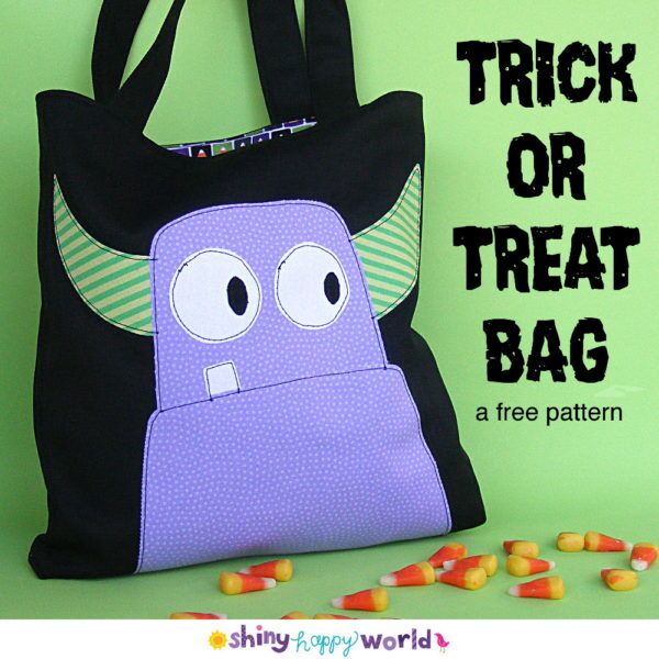 Free Trick or Treat Bag Tutorial - Shiny Happy World