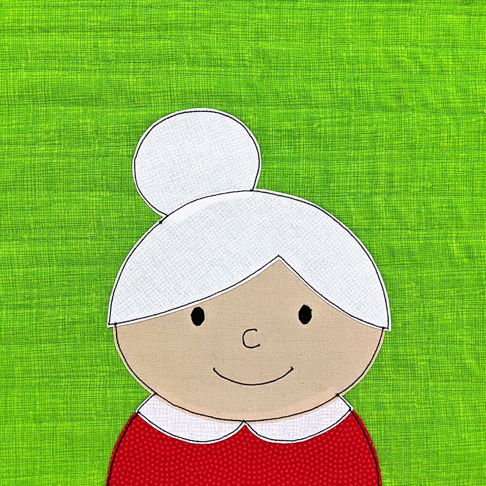 Mrs. Claus – free applique pattern - Shiny Happy World