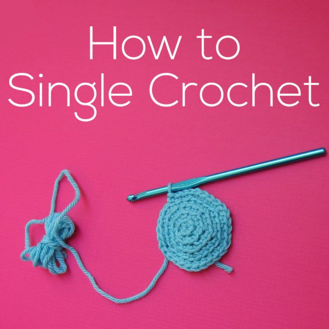 How to Single Crochet – video tutorial - Shiny Happy World