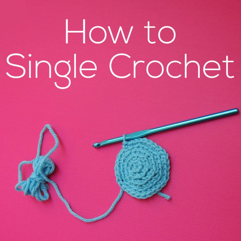 How to Single Crochet – video tutorial - Shiny Happy World