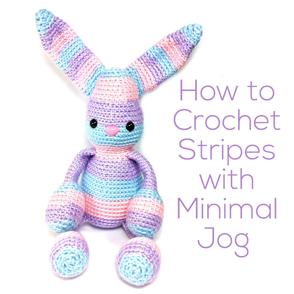 How to Crochet Stripes with Minimal Jog – a video tutorial - Shiny ...