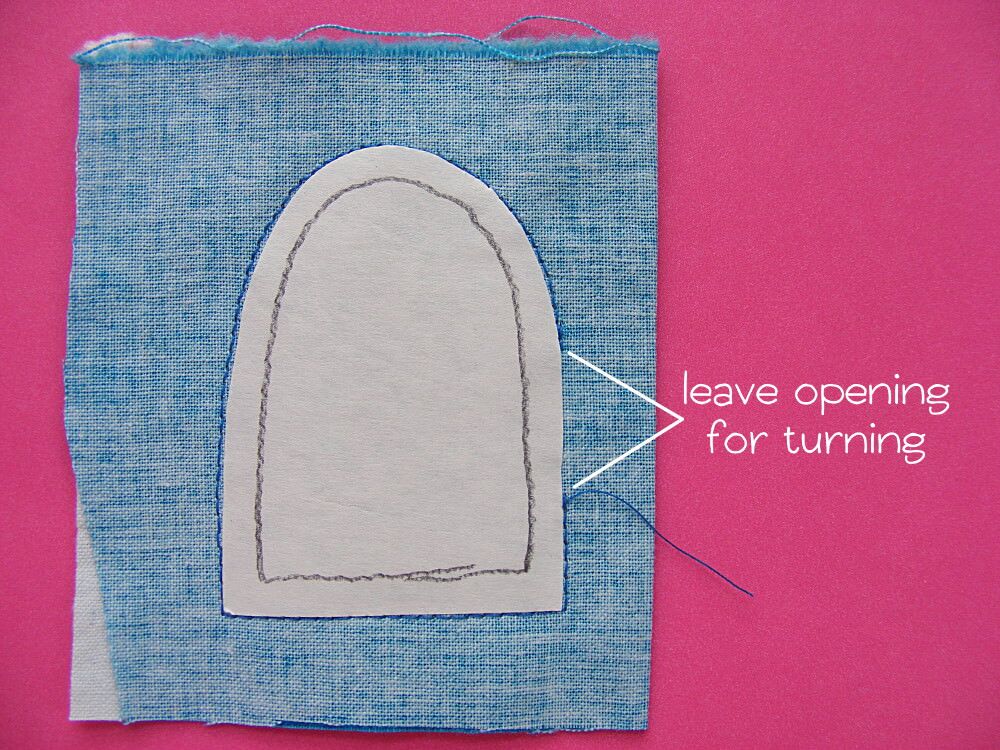 How to Add a Door (that opens!) to a Quilt Block - Shiny Happy World