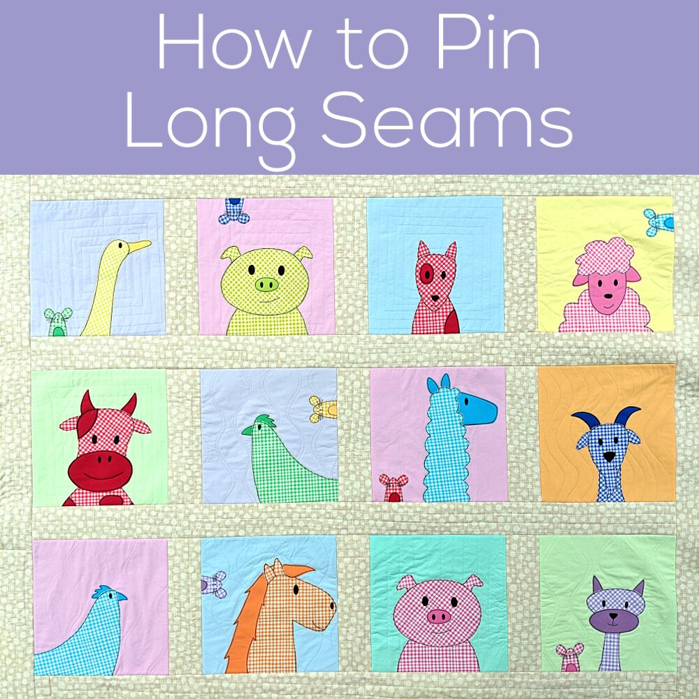 Divide and Conquer – How to Pin Long Seams - Shiny Happy World