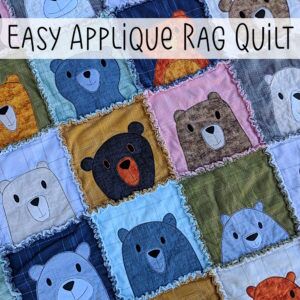 Make an Easy Applique Rag Quilt – tutorial - Shiny Happy World