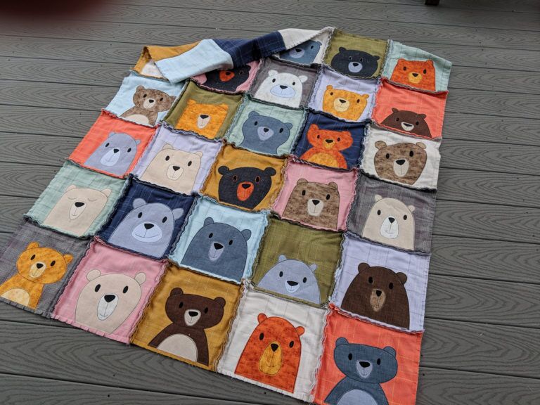 Make an Easy Applique Rag Quilt – tutorial - Shiny Happy World