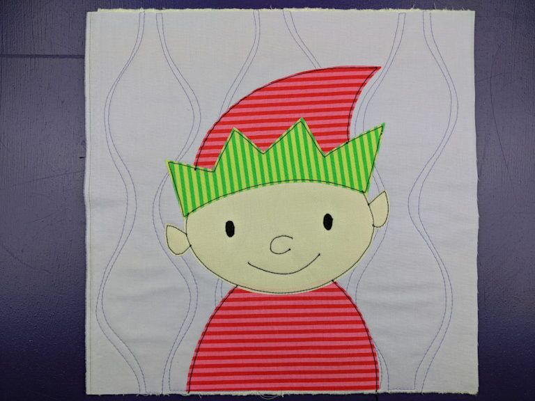 Jolly the Elf – a Free Christmas Applique Pattern - Shiny Happy World