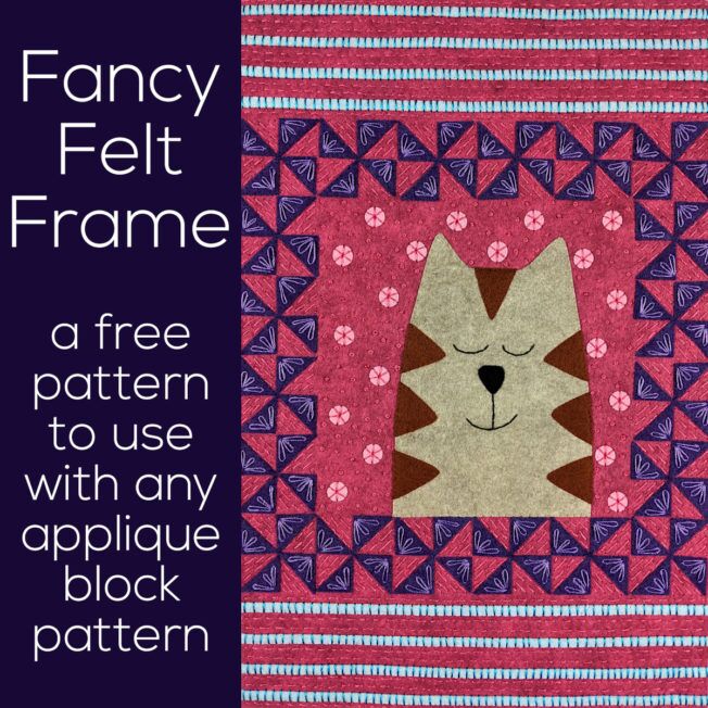 Make a Fancy Felt Frame – free tutorial - Shiny Happy World