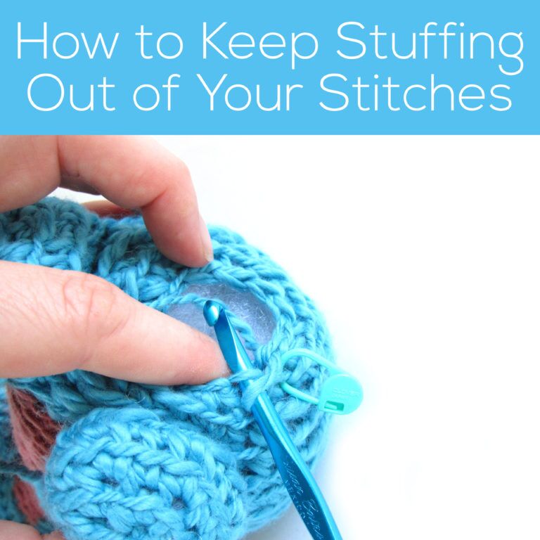 Finishing amigurumi: keeping stuffing out of your crochet stitches ...