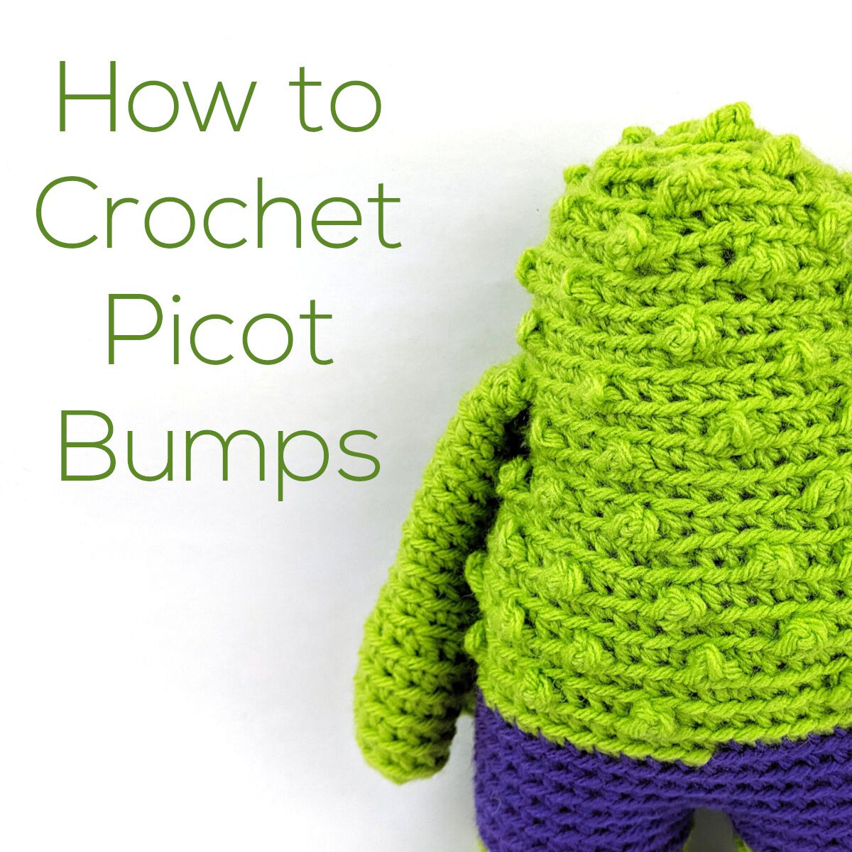 How to crochet Picot Bumps – video tutorial - Shiny Happy World