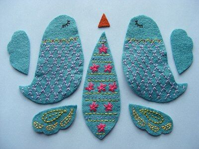 Free Pattern – Flora the felt bird - Shiny Happy World