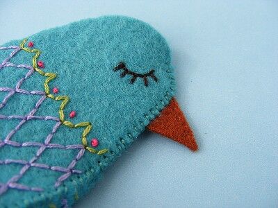 Free Pattern – Flora the felt bird - Shiny Happy World