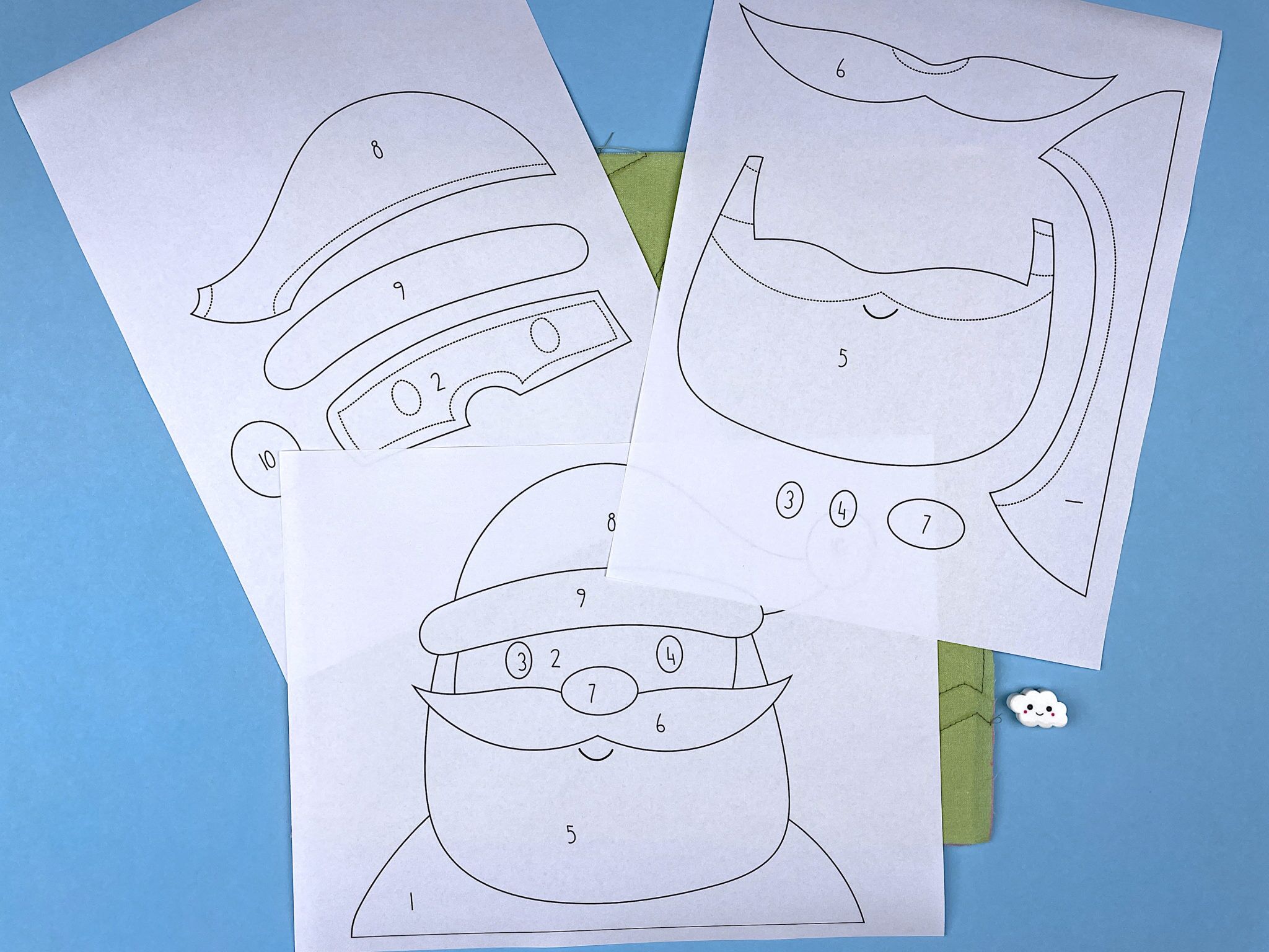 Free Santa Applique Pattern - Shiny Happy World