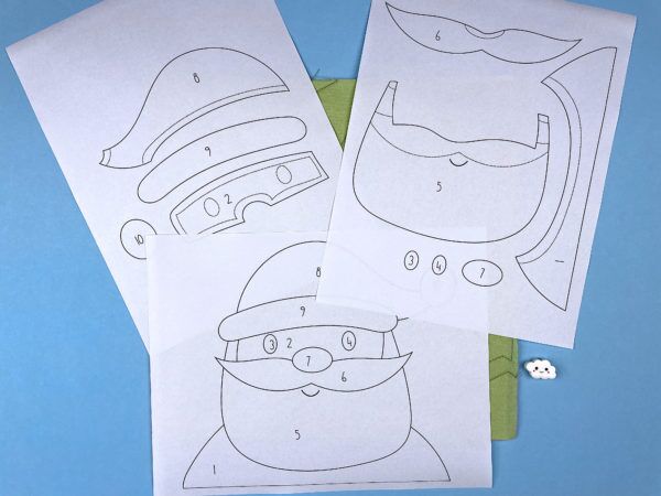 Free Santa Applique Pattern - Shiny Happy World