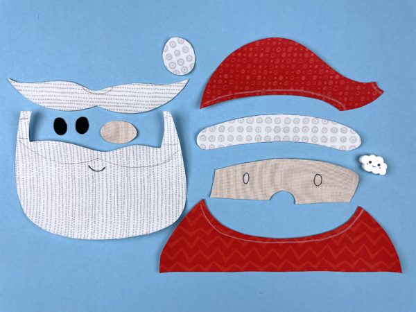 Free Santa Applique Pattern - Shiny Happy World