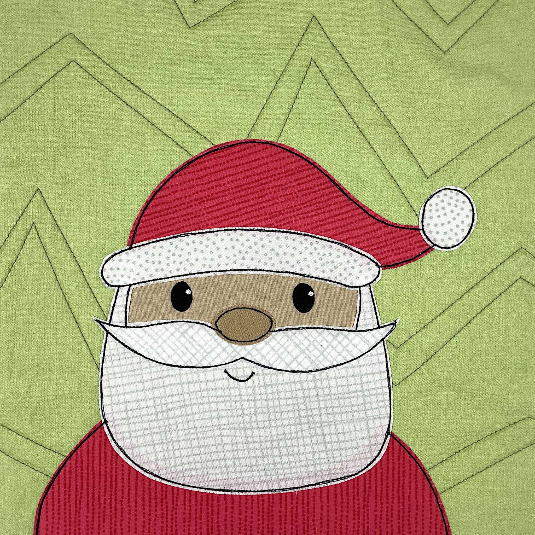 Free Santa Applique Pattern - Shiny Happy World