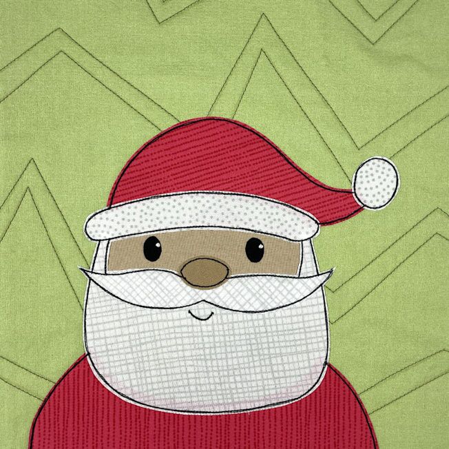 Free Santa Applique Pattern - Shiny Happy World