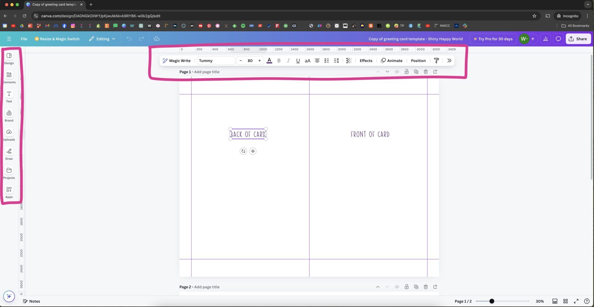 How to Make a Greeting Card in Canva - Shiny Happy World
