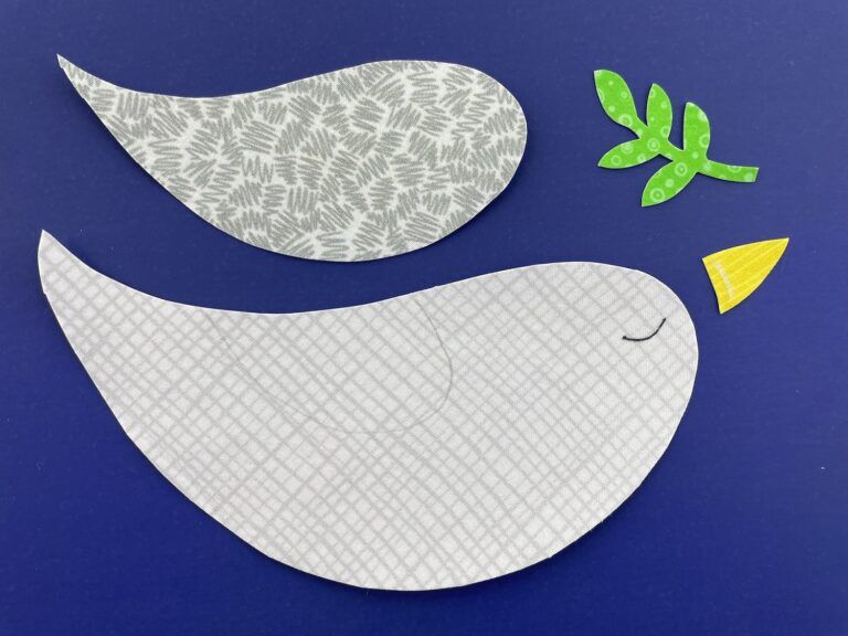 Free Dove Applique Pattern - Shiny Happy World