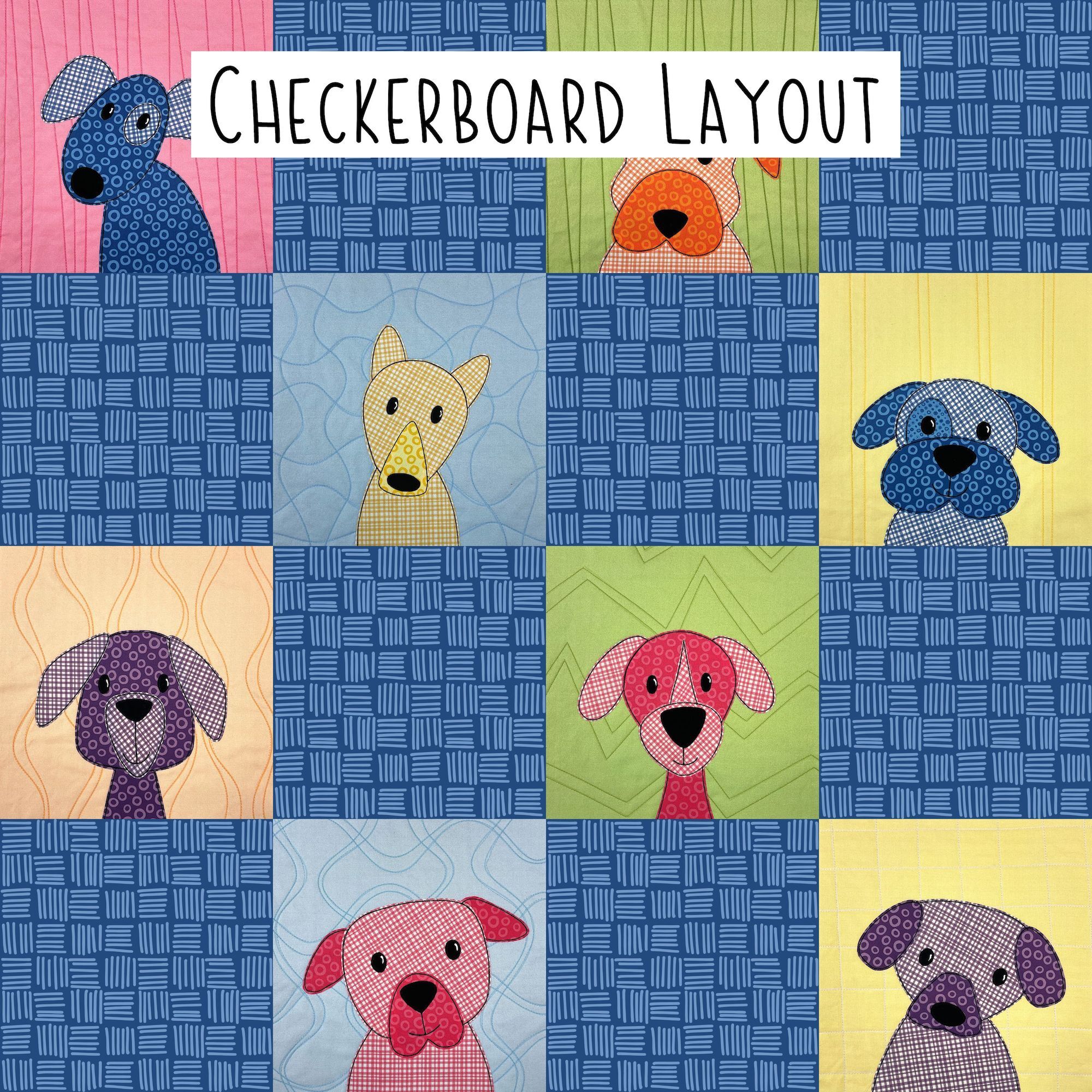 Checkerboard Grid Layout Guide - Shiny Happy World